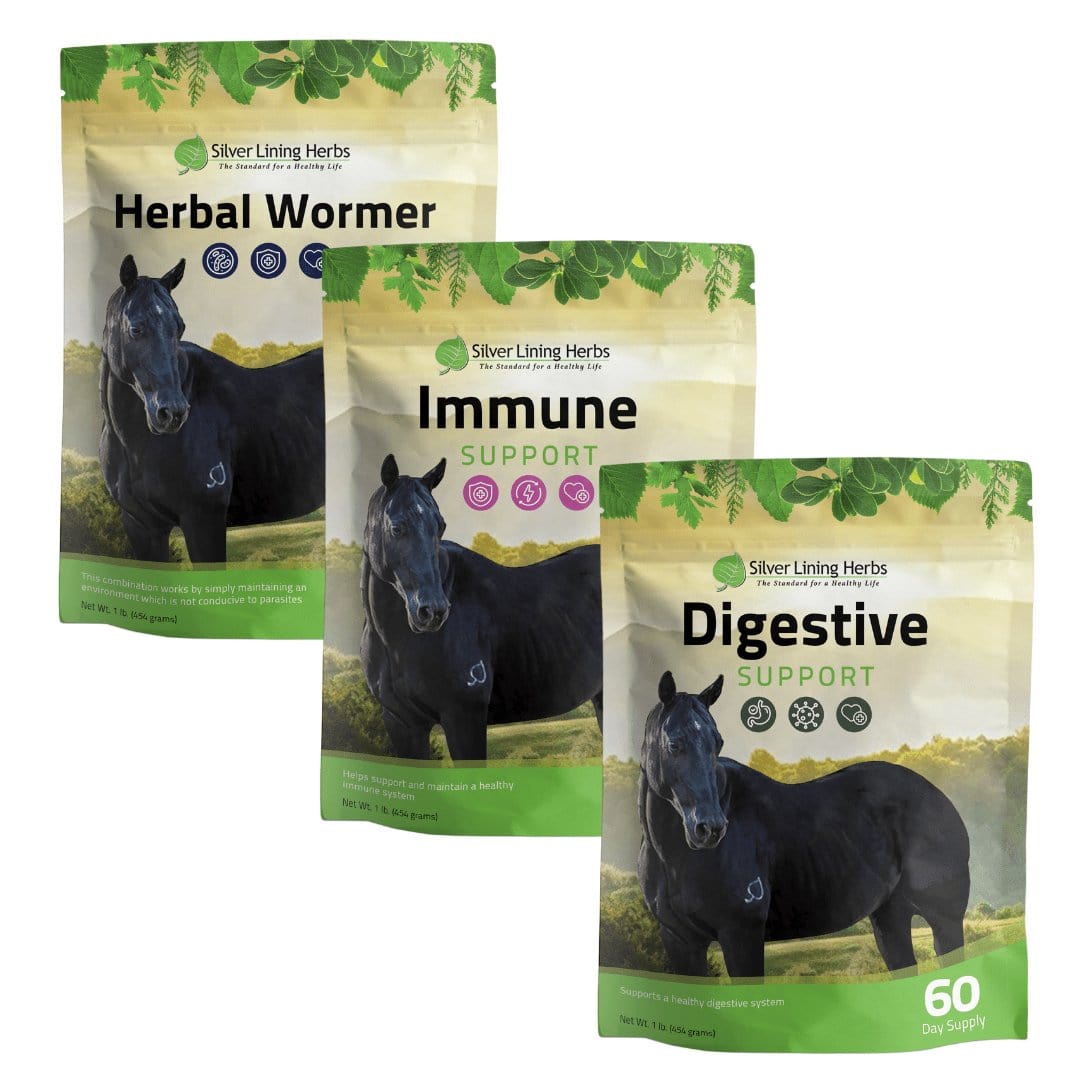 Ultimate Deworming Bundle For Horses - Natural Herbs - Silver Lining Herbs